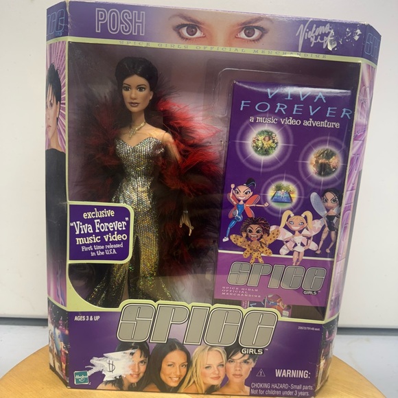 Hasbro | Toys | Nib Spice Girls Viva Forever Posh Spice Doll Music Video Vhs Hasbro 999 Nrfb ...